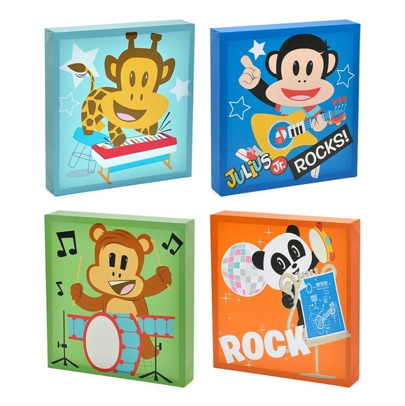 Nickelodeon | Other | Nickelodeon Julius Jr 4piece Canvas Wall Art ...